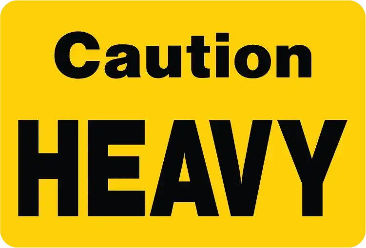 SRUMISC043 | Caution Heavy Shipping labels