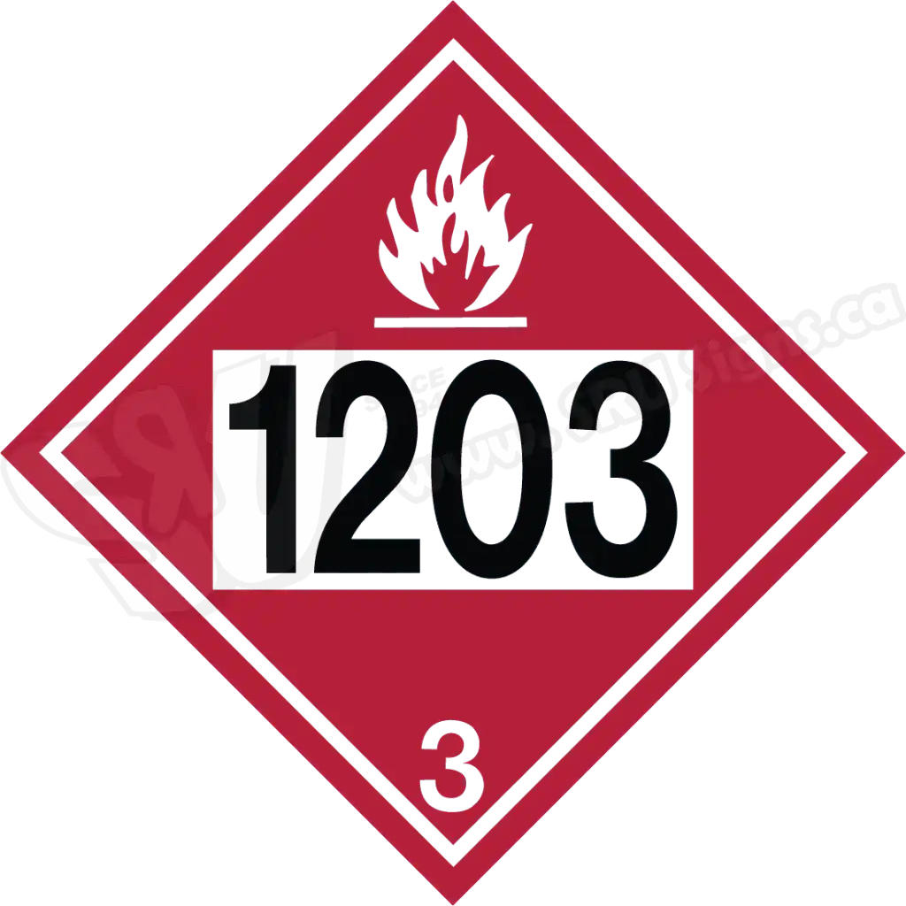 SRUPLAC028-1203 | Flammable Gasoline Class 3 – 1203