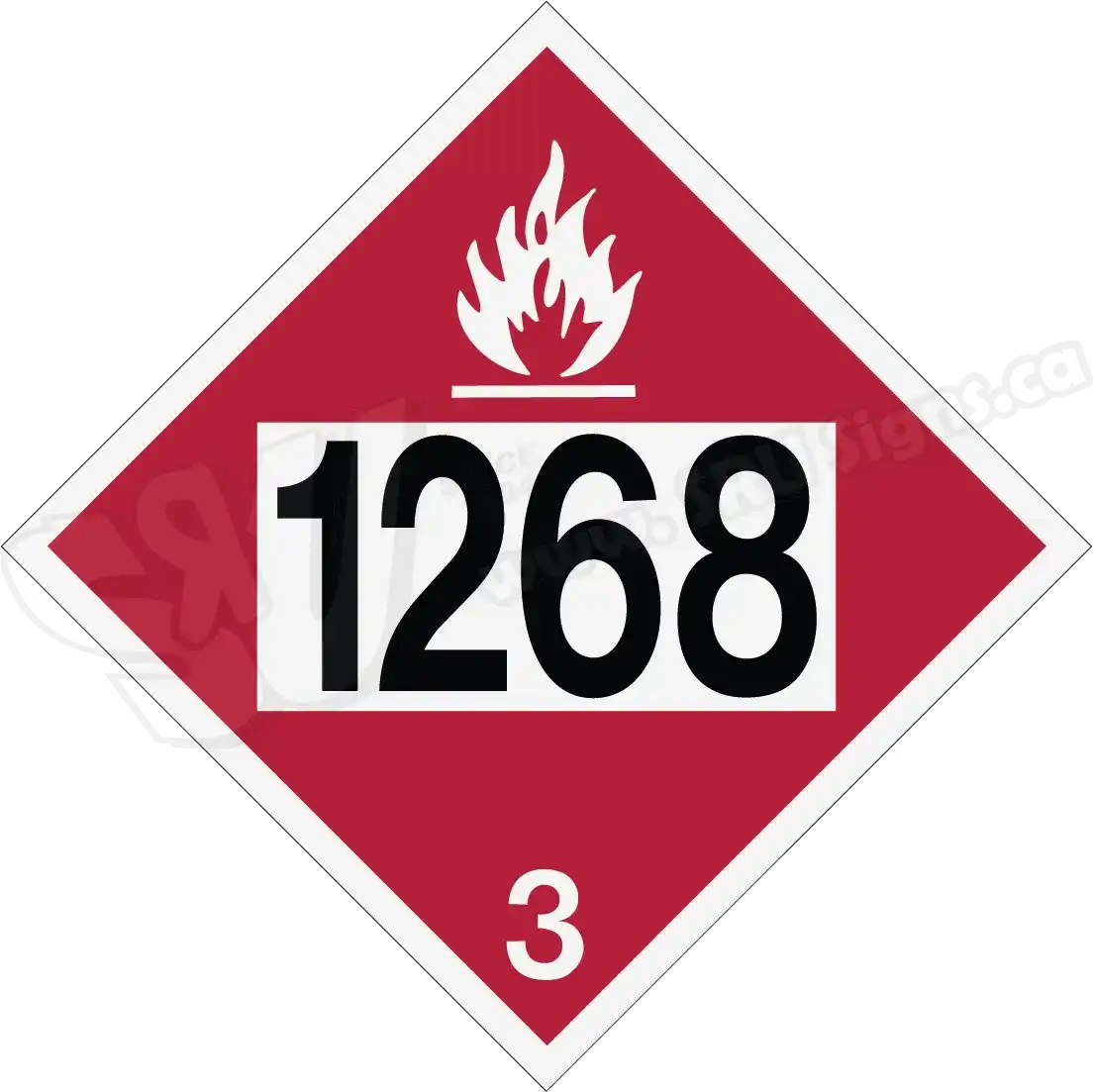 SRUPLAC028-1268 | Flammable Varsol Class 3 – 1268
