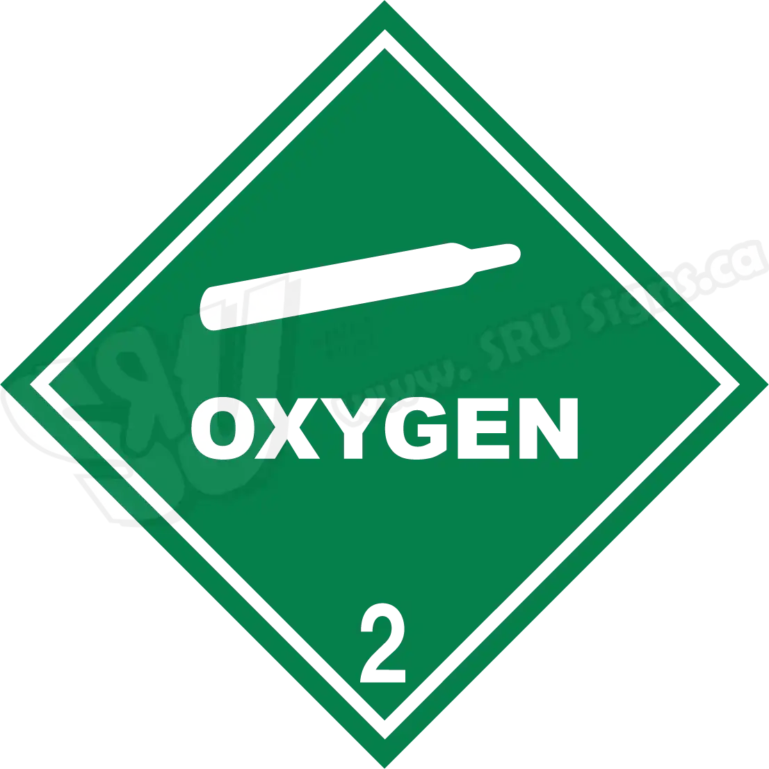 SRUPLAC008-Oxygen | Non Flammable Gas Class 2 – Oxygen