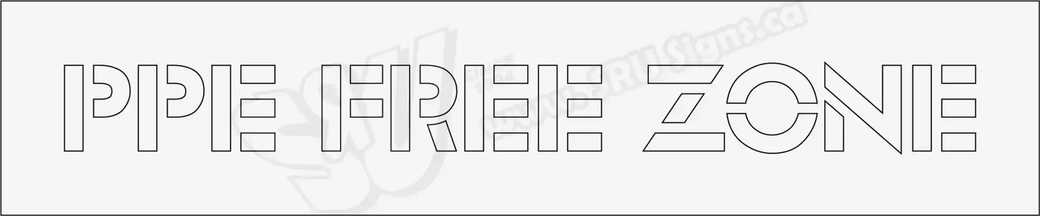SRUPPE008 | PPE Free Zone Stencil