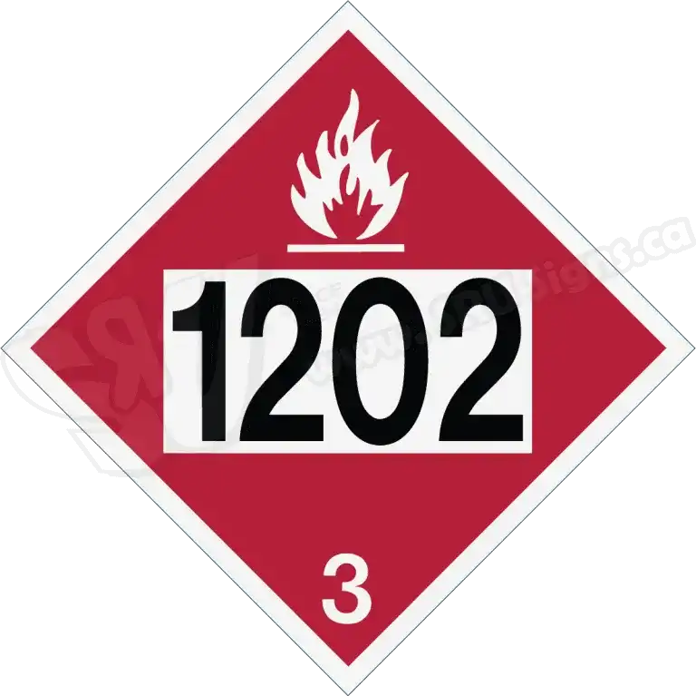 SRUPLAC028-1202 | Flammable Diesel Class 3 – 1202