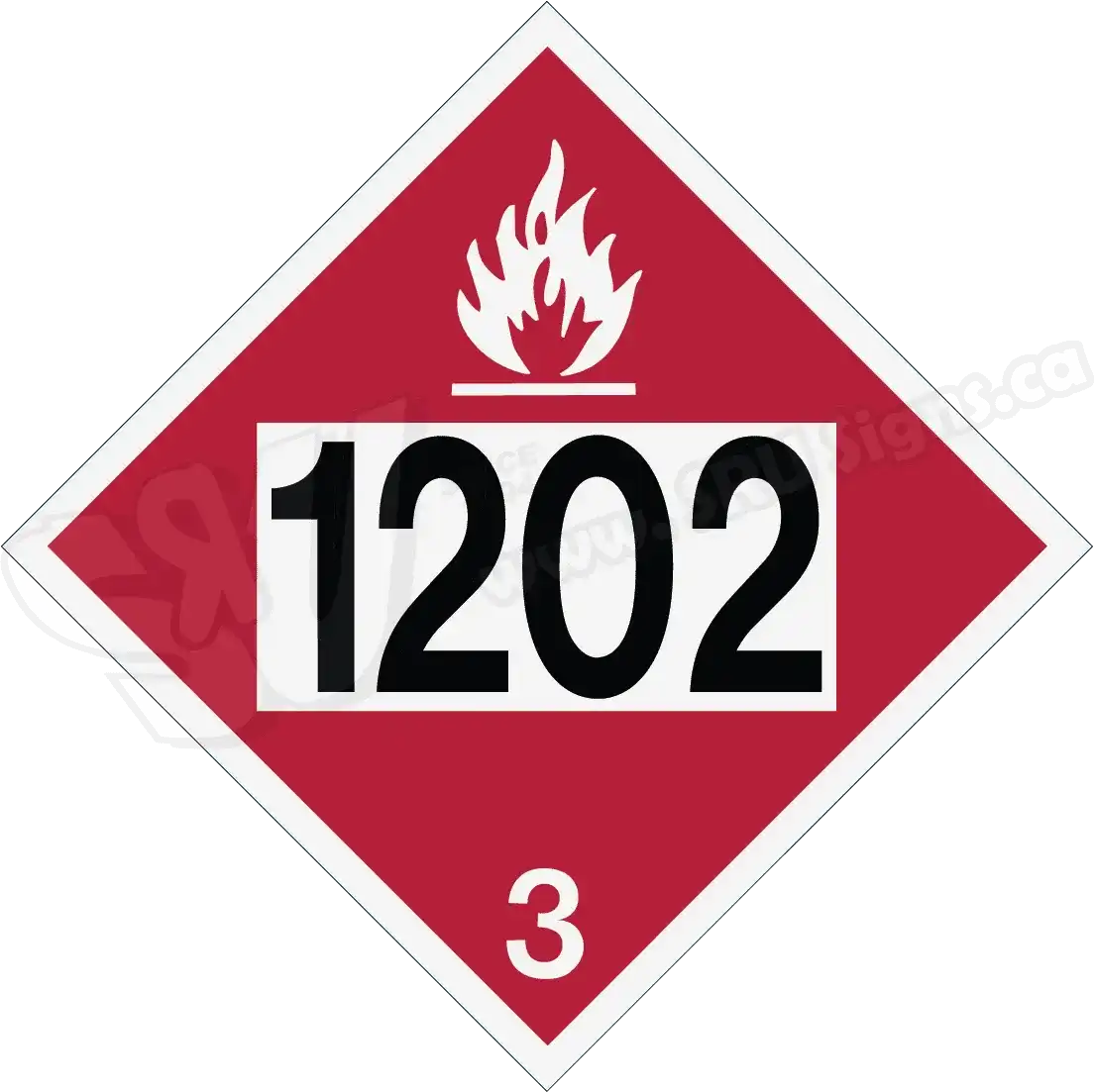 SRUPLAC028-1202 | Flammable Diesel Class 3 – 1202