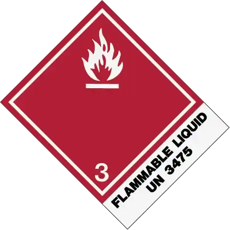 Flammable Liquid-UN-3475 – Stripes R Us